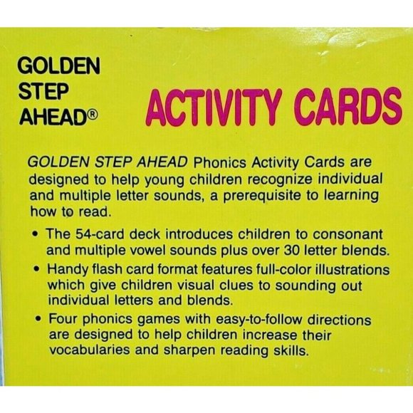 Phonics | Other | Vintage 989 Golden Step Ahead Preschool Activity ...